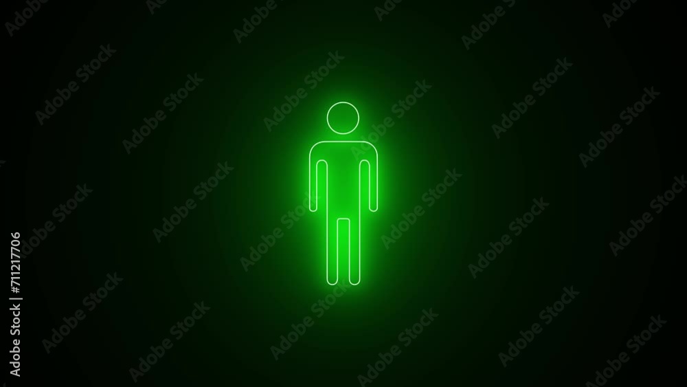 Pointer to the toilet or restroom animation. Toilet or bathroom sign ...