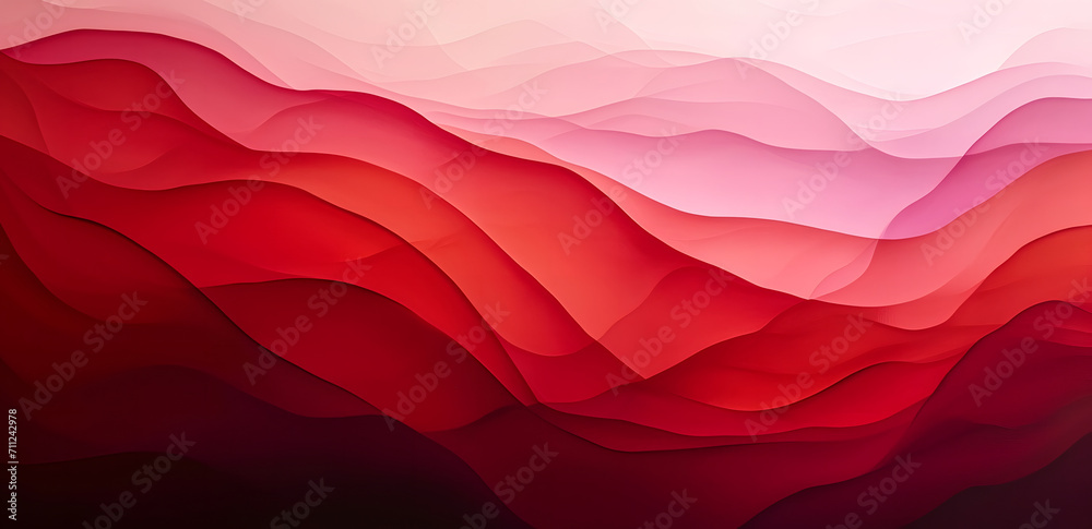 Red waved background with a wavy pattern, Chinese New Year festivities ...