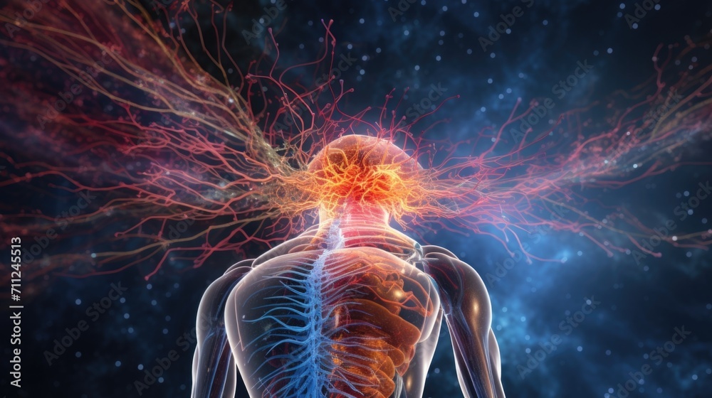 A contemporary exhibit featuring the process of neurulation, with a ...