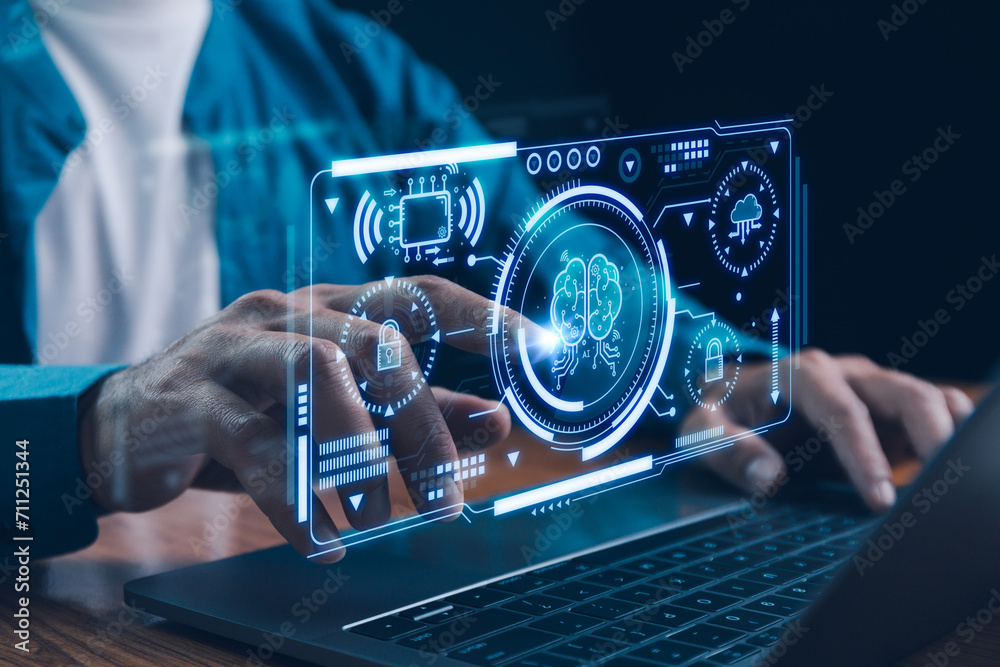 AI-Artificial intelligence innovation. AI adoption and operational support. AI with digital ...