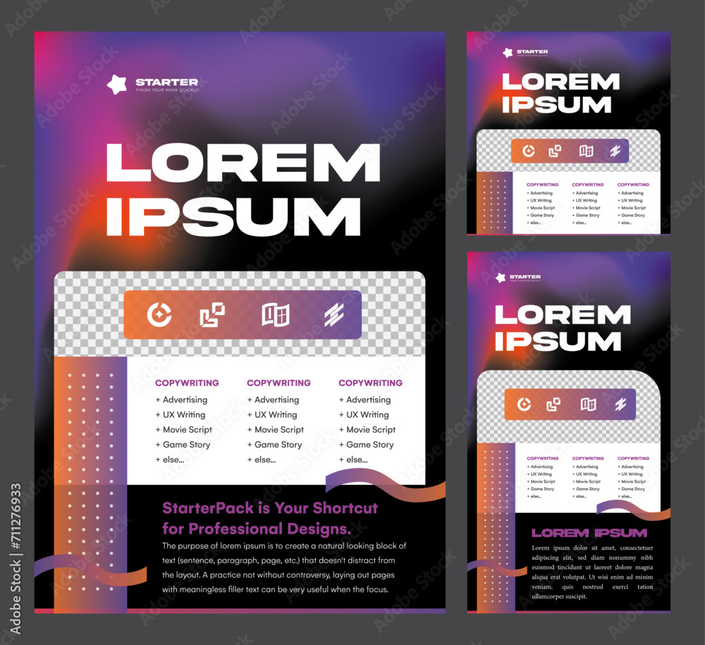 Special & Modern Design of Starter Pack Marketing Templates - social ...