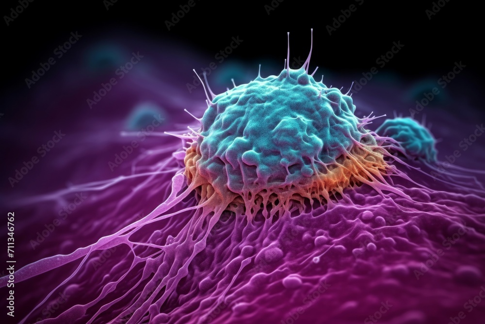 Electronic microscope cancer oncology disorder. Laboratory microbiology ...