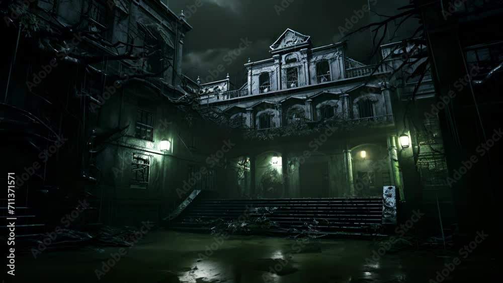 Venture into an abandoned asylum where time stands still, rooms shift ...