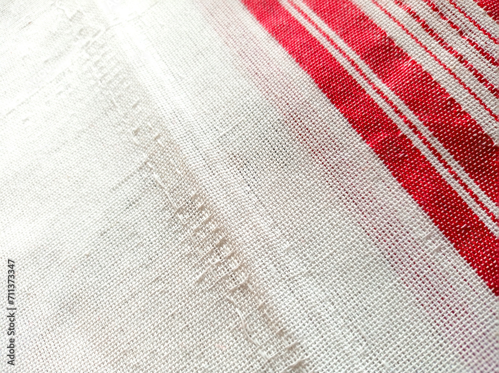 Gamosa or gamusa is a traditional textile pattern from Assam. It is a ...