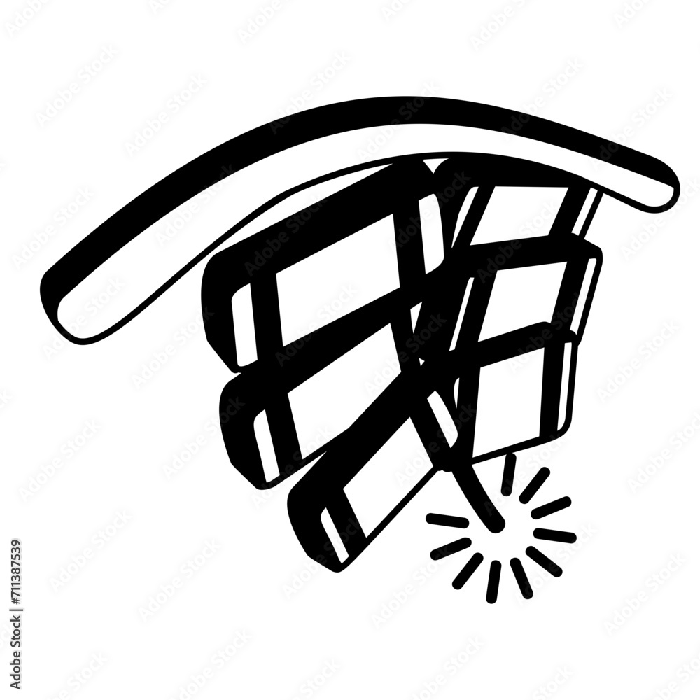 Fire cracks with Strings isometric Concept Vector Icon Design ...