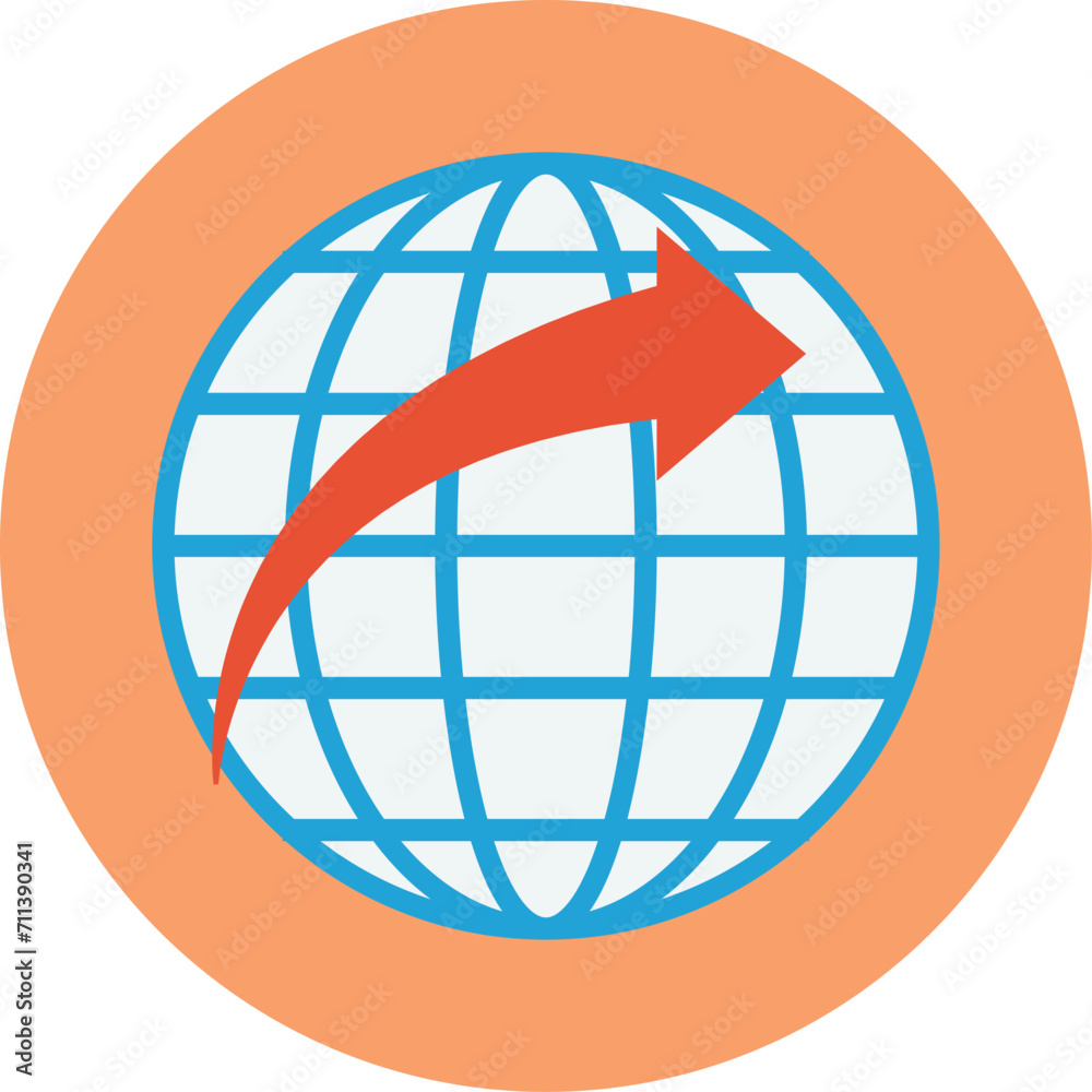 globe and airplane. maps and navigation icon design. map icon vector ...