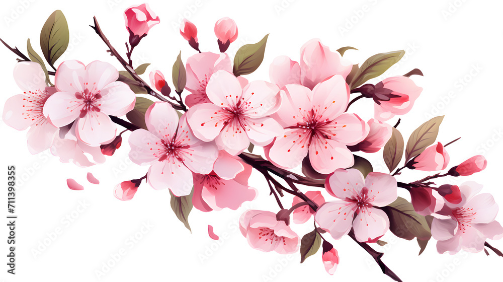 Cherry Blossom Branch, PNG, Transparent, No background, Clipart ...