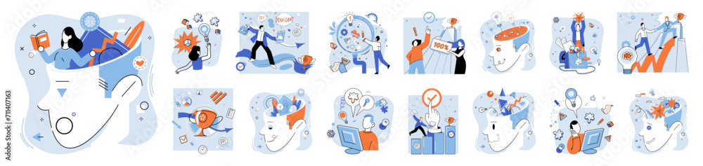 Brainstorming vector illustration. The creative process is dance where ...
