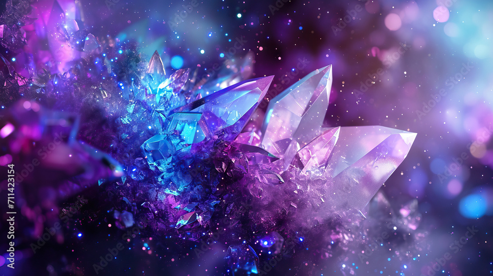 Crystalized Galaxy: An abstract background inspired by crystalline ...
