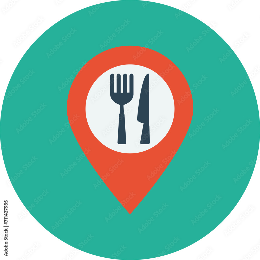 restaurant location. . maps and navigation icon design. map icon vector ...