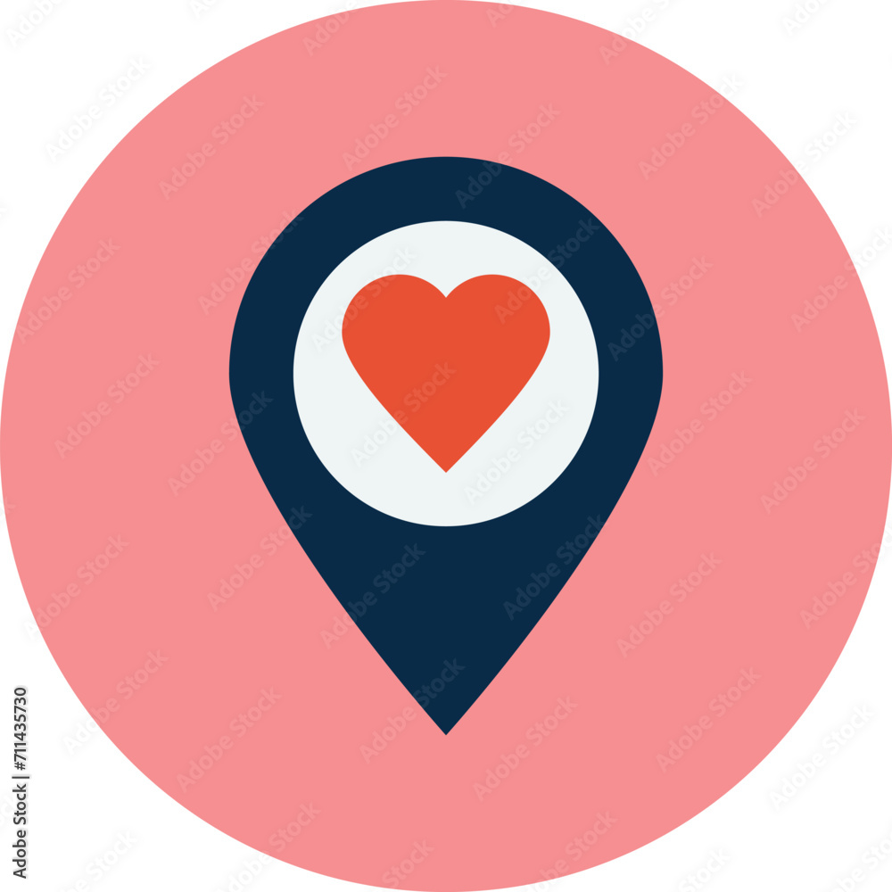 heart. maps and navigation icon design. map icon vector png. map marker ...