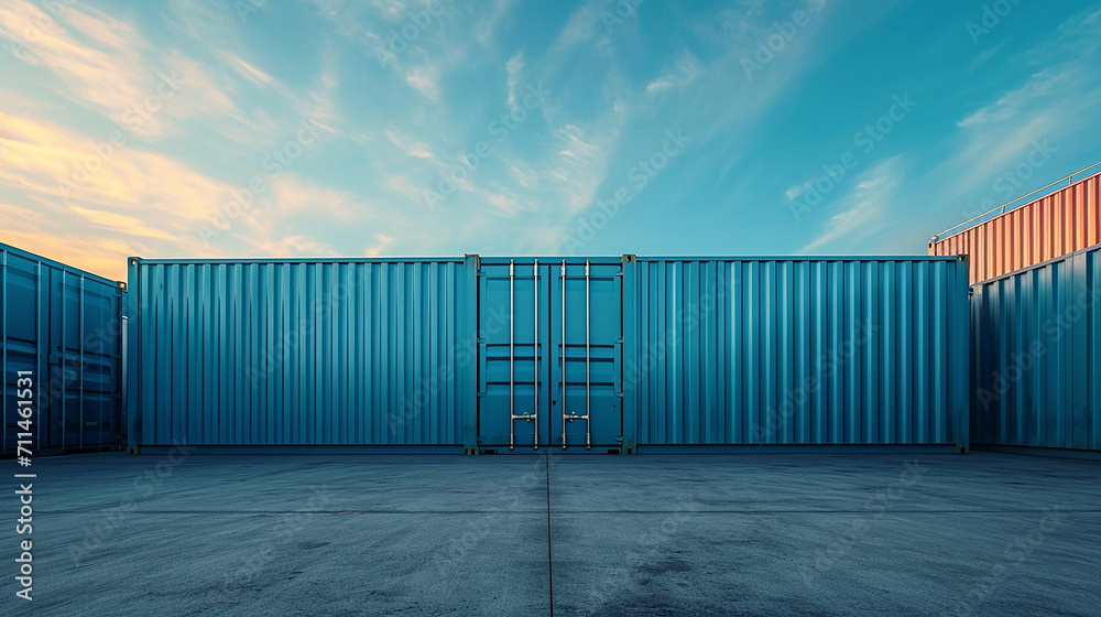 Cargo container or shipping container with strength for shipment ...