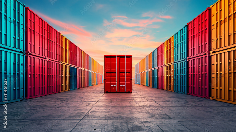 Cargo container or shipping container with strength for shipment ...