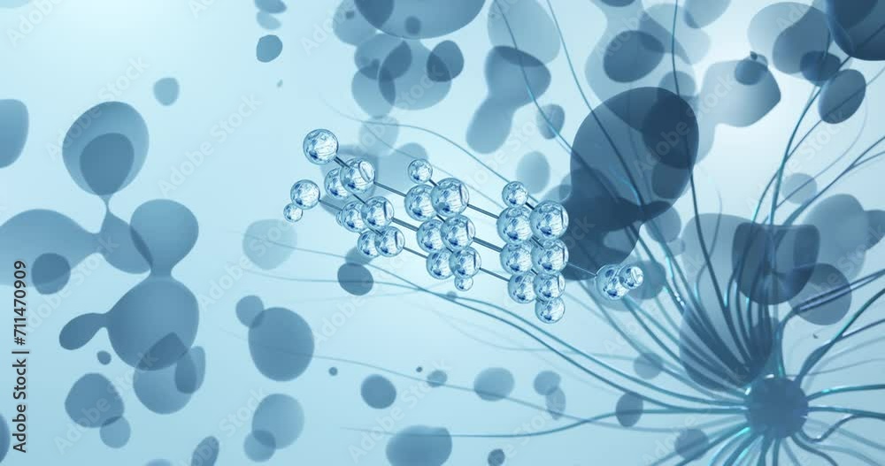 Ellagic Acid Rotating Molecular 3d Structure Ball And Stick Model Looped Video Polyphenol Vídeo