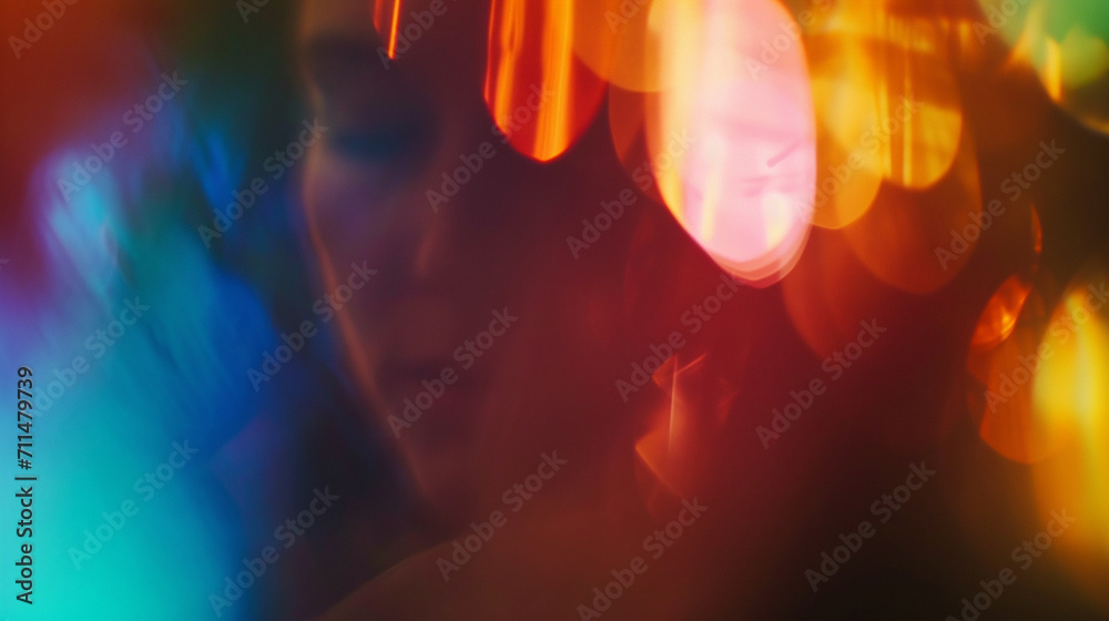 Gentle Colourful Anamorphic Light Leak. Copy paste area for texture ...