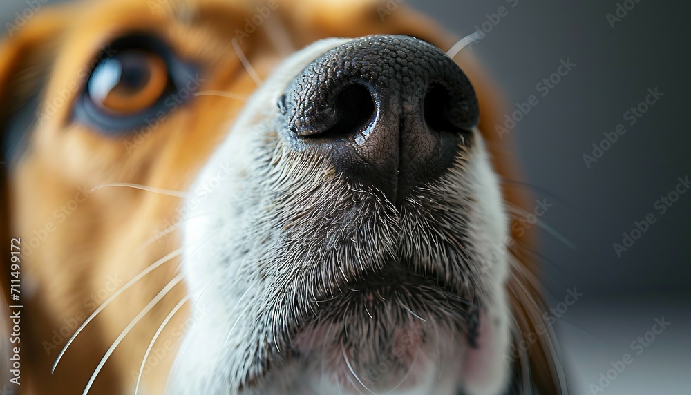 Zoom in on the inquisitive nose of a Beagle, emphasizing the breed's ...