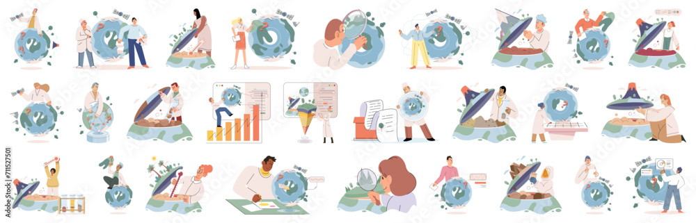 Scientific research. Vector illustration. Inspiration from previous ...