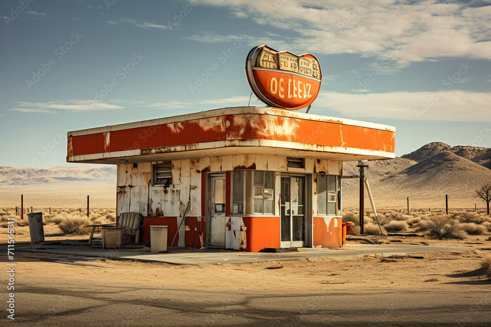 A road trip along the iconic Route 66, capturing the nostalgia and ...