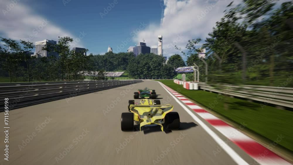 Driving the fast car in the competitive formula car racing simulator ...