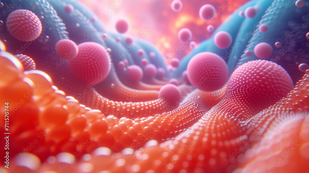 Inflated whimsical shapes in vibrant and pastel colours. Stock ...