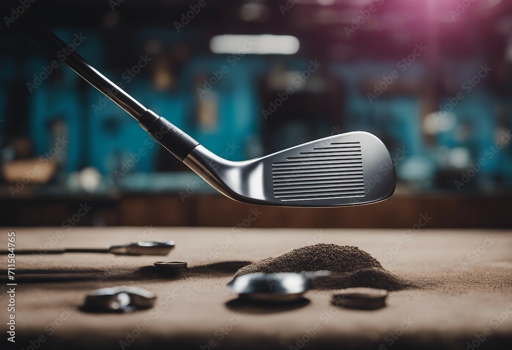 Assembling golf clubs or golf club making Iron head steel shaft ferrule ...