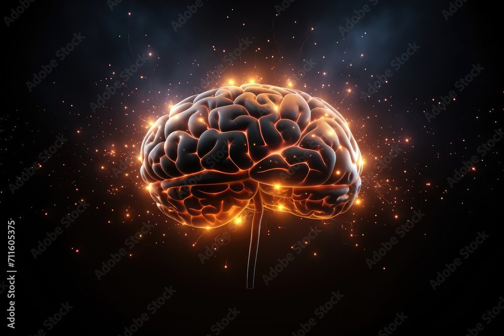 Human Axon Brain dynamic energy lightning and thunderbolt flashes ...