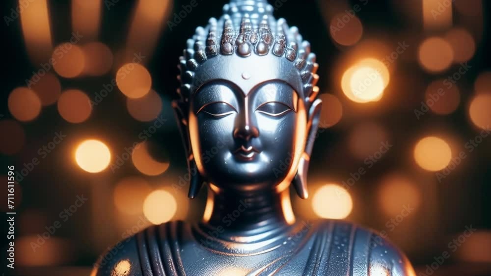 Statue of Siddhartha Gautama known as Buddha background animation ...