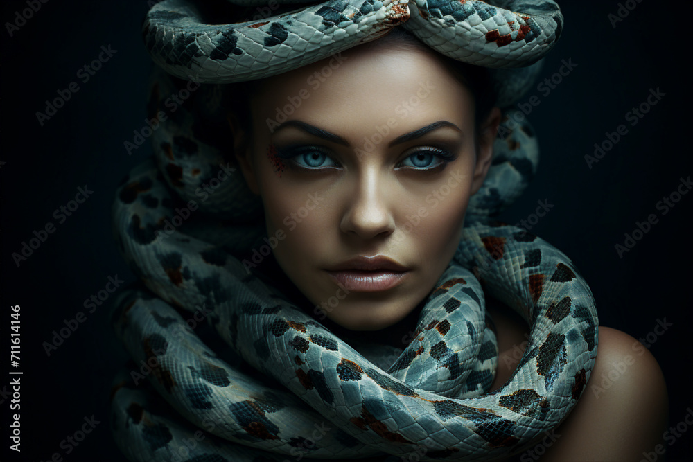 AI generated image of mysterious female character woman amphibia Stock ...