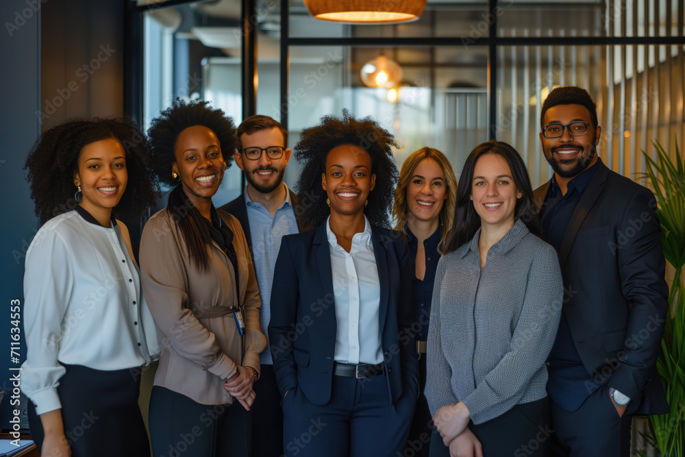 Cohesive And Energized Office Team: Embracing Diversity. Сoncept ...