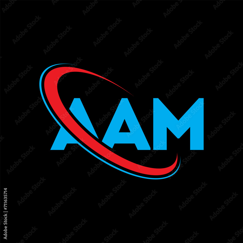 AAM logo. AAM letter. AAM letter logo design. Intitials AAM logo linked ...