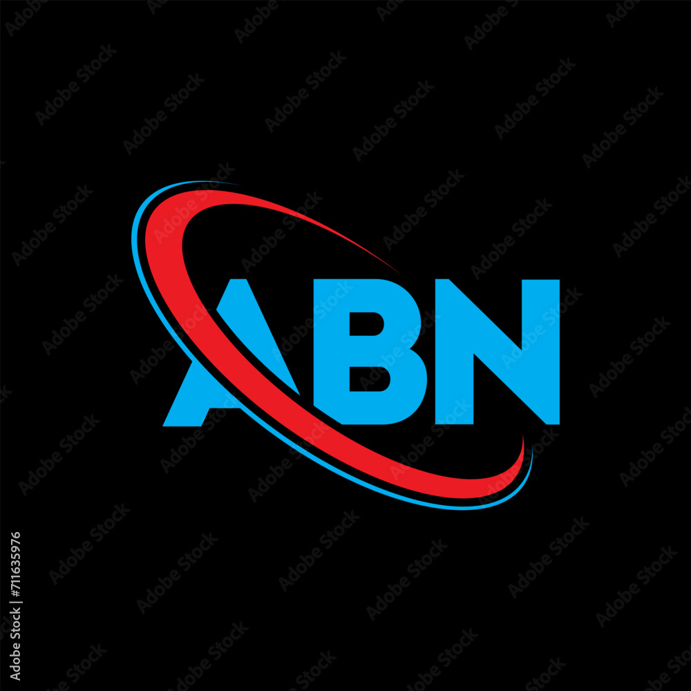 ABN logo. ABN letter. ABN letter logo design. Intitials ABN logo linked ...