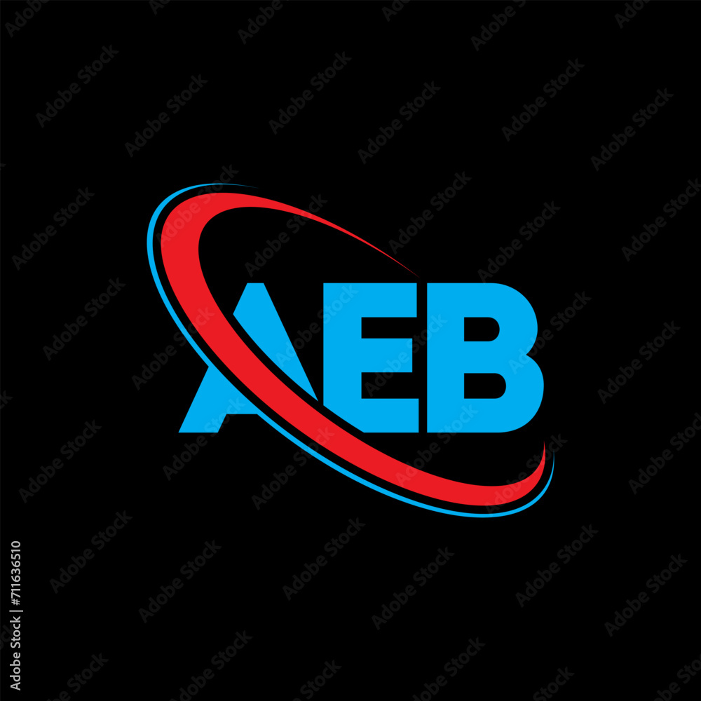 AEB logo. AEB letter. AEB letter logo design. Initials AEB logo linked ...