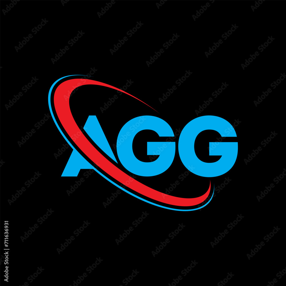 AGG logo. AGG letter. AGG letter logo design. Initials AGG logo linked ...