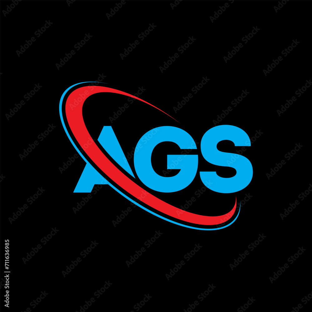 AGS logo. AGS letter. AGS letter logo design. Initials AGS logo linked ...