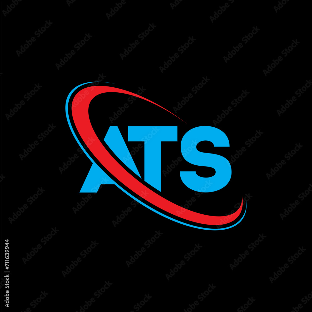 ATS logo. ATS letter. ATS letter logo design. Initials ATS logo linked ...