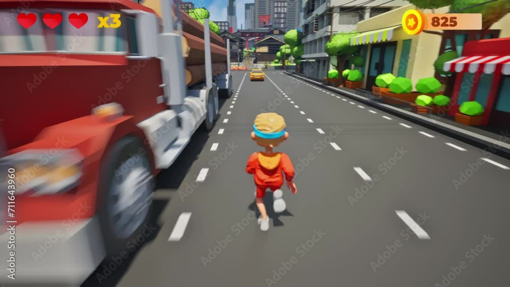 Vidéo Stock Achieving high gaming score in the fun arcade smartphone ...