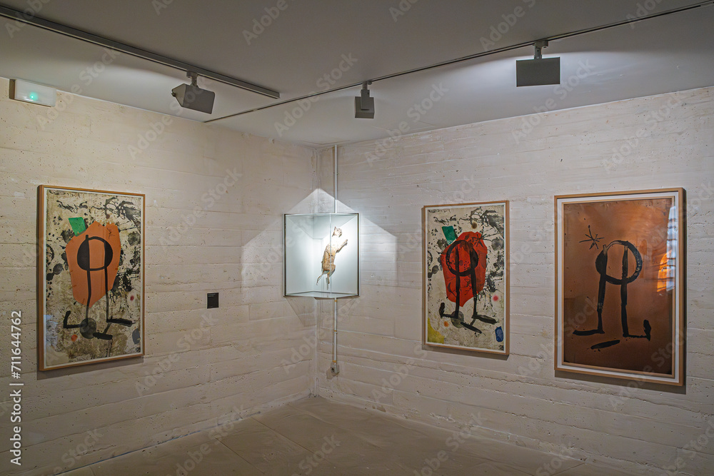 Inside of the Miro Mallorca Foundation, a museum dedicated to the work ...