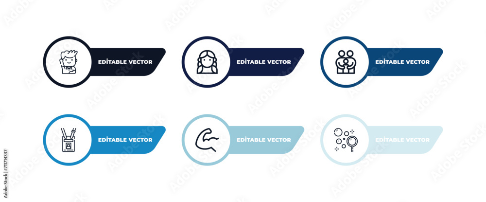 students, gymnast girl, open present box, identification pass, biceps ...