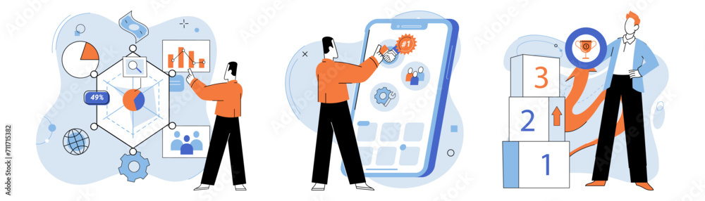 Business objectives. Vector illustration. Business objectives serve as ...