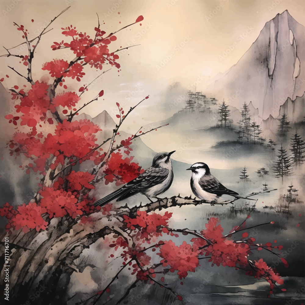 Classical chinese painting mylands paint nihonga painting the great ...
