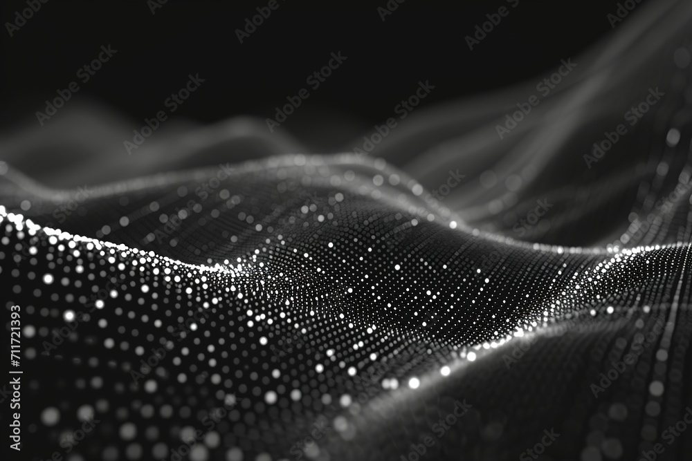 Poster Futuristic concept, reticulum, particle, technology, molecule ...