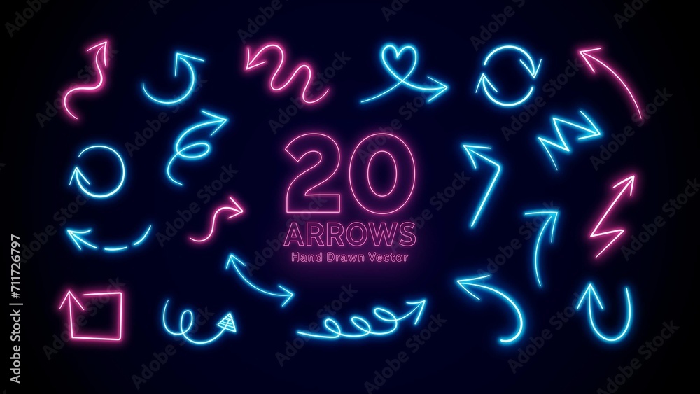 Arrows Animated Arrow Pointer Loops Stock Template | Adobe Stock