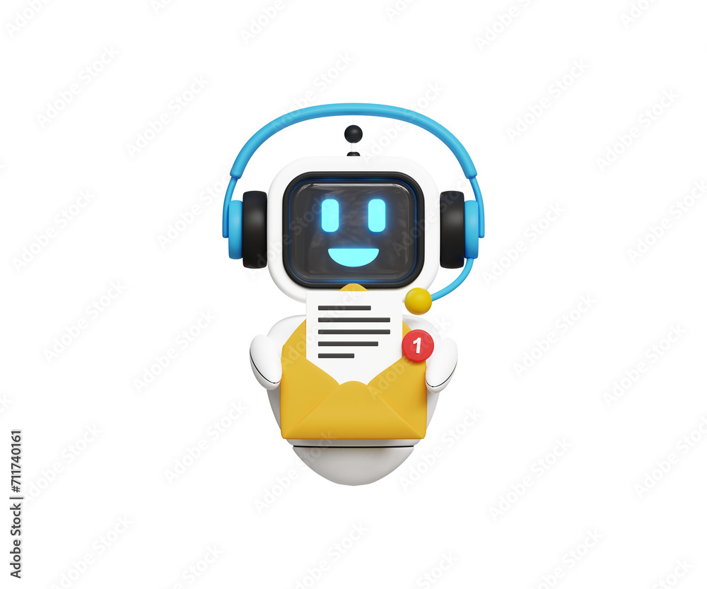 Digital AI newsletter concept. AI-powered Email Marketing Automation ...