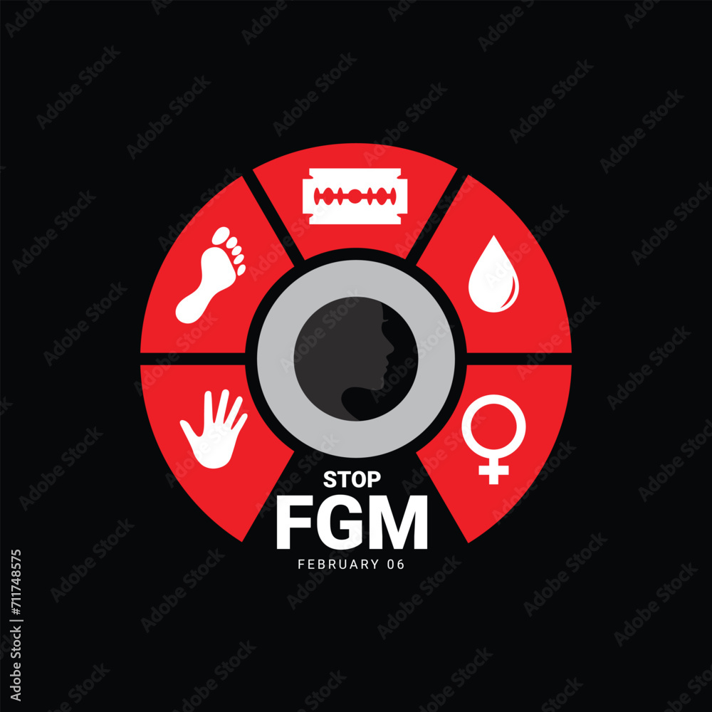 Vecteur Stock International Day of Zero Tolerance for Female Genital ...