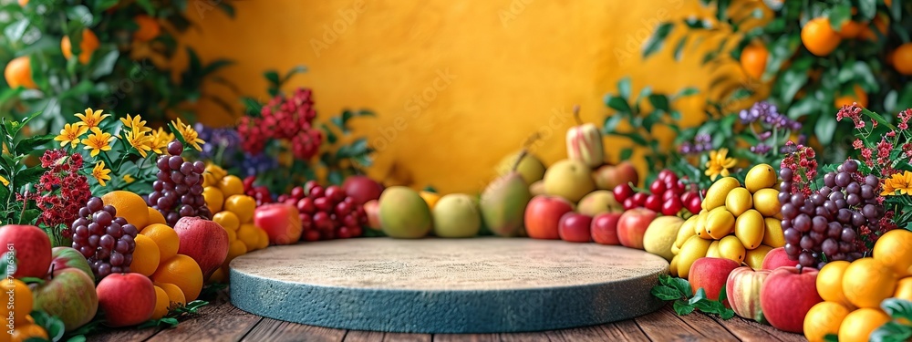 Fruit podium background product citrus beauty vitamin orange cosmetic ...