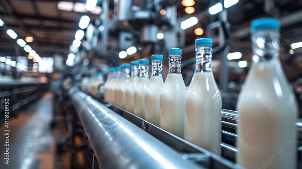 Automated dairy production plant with specialized focus on milk ...