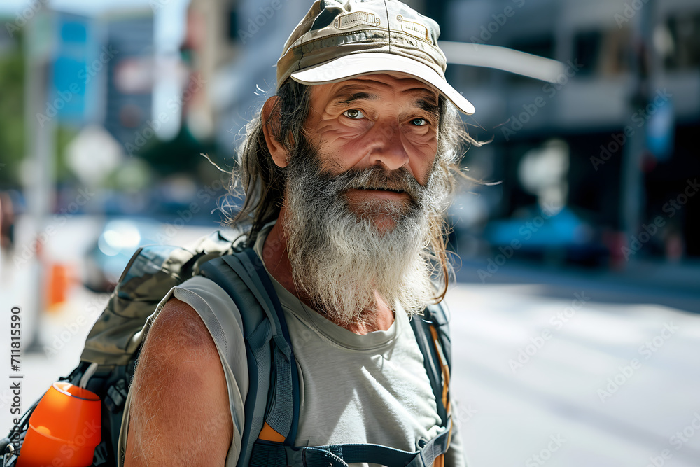 homeless person portrait, photo of a homeless person, being homeless ...