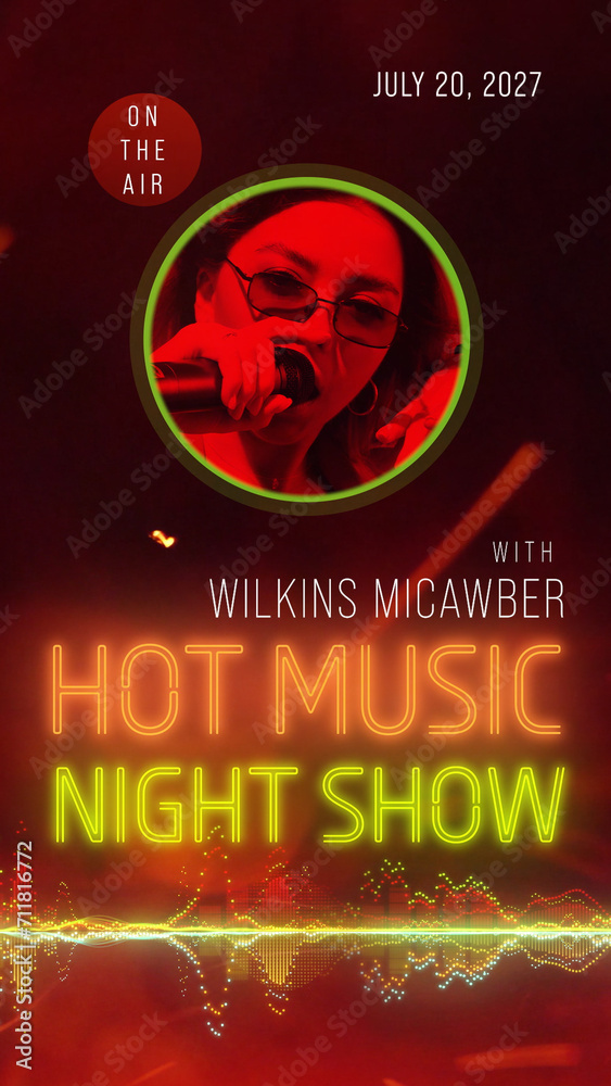 Top Chart Audio Visualizer For Hot Music and Greatest Hits Stock ...