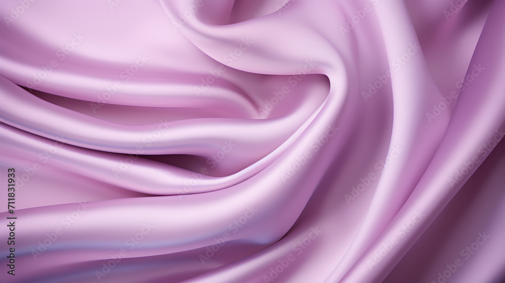 Delicate lilac satin fabric background with beautiful folds, elegant ...