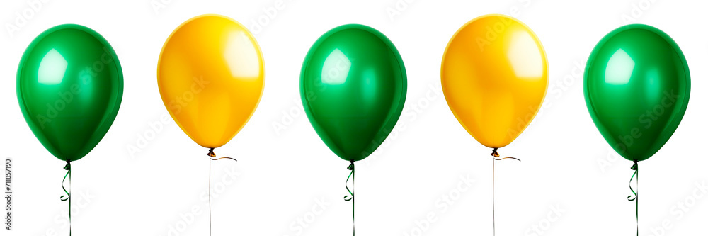 Festive balloons in St. Patrick's Day colors. a festive table. Clipart ...